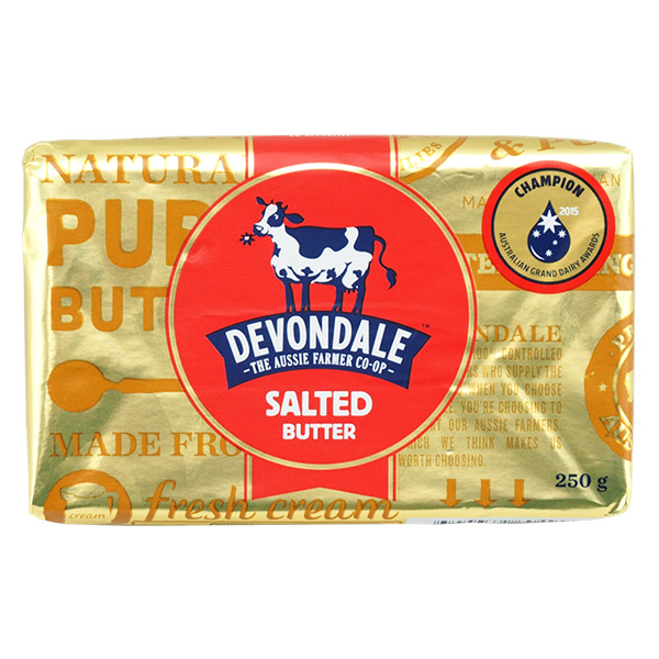 Devondale Butter Salted 250g Wholesale Prices & Suppliers