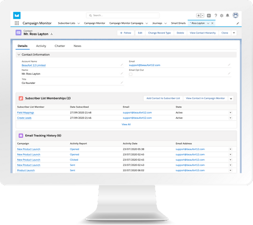 Campaign Monitor for Salesforce