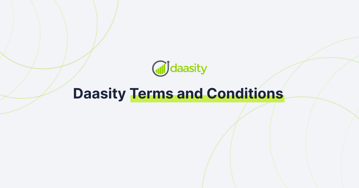 Terms and Conditions | Daasity