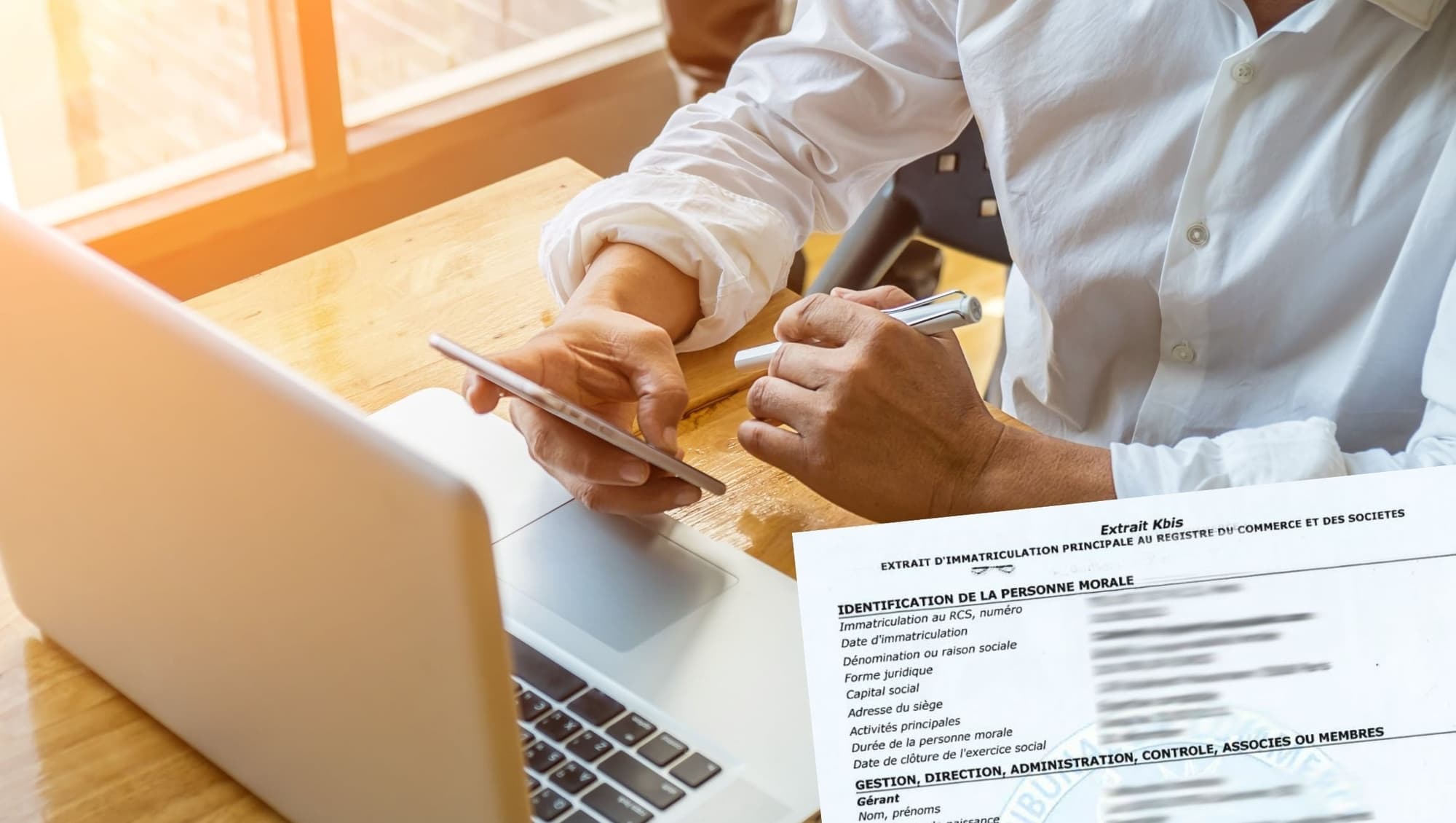 Trouver un extrait KBIS avec le numéro SIRET ou SIREN