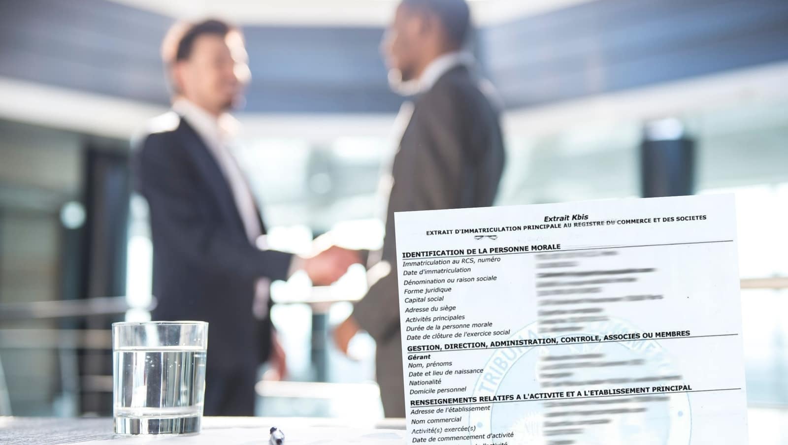 Extrait KBIS avec Monidenum