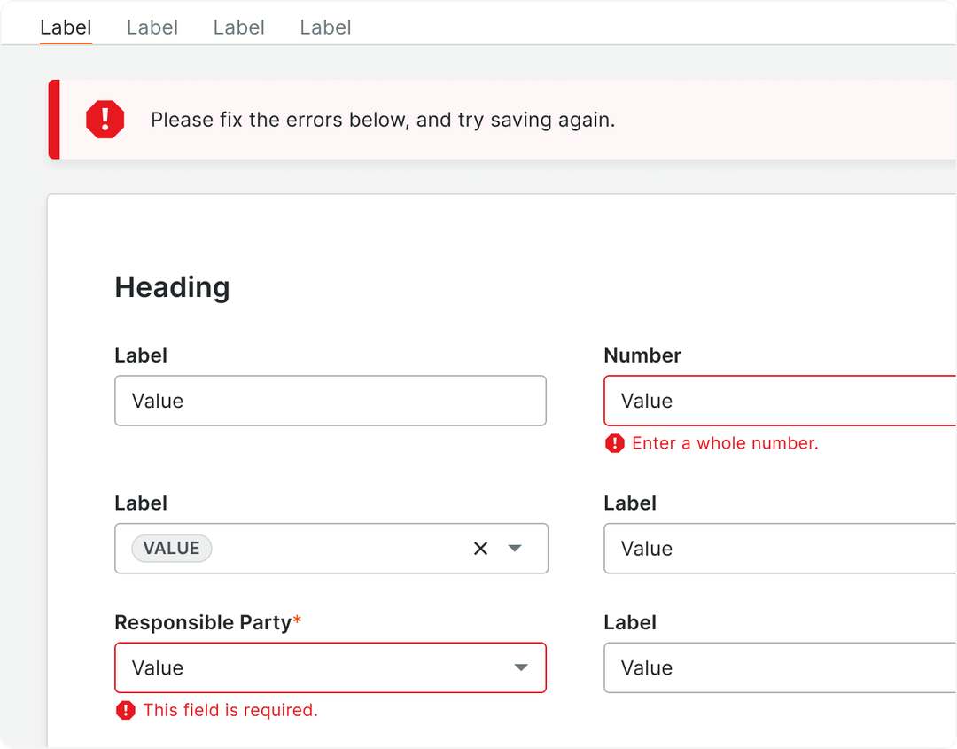 Writing In-Line Error Validation