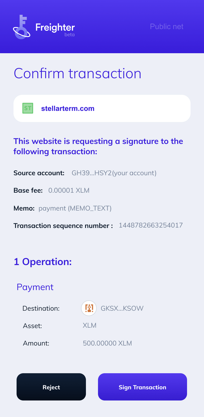 Freighter | A Stellar wallet for every website