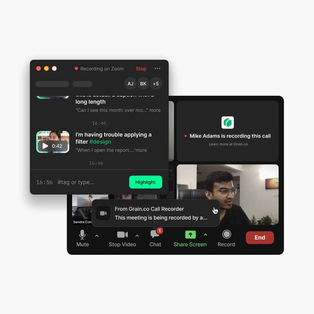 Grain | Your Company's Video Meeting Workspace