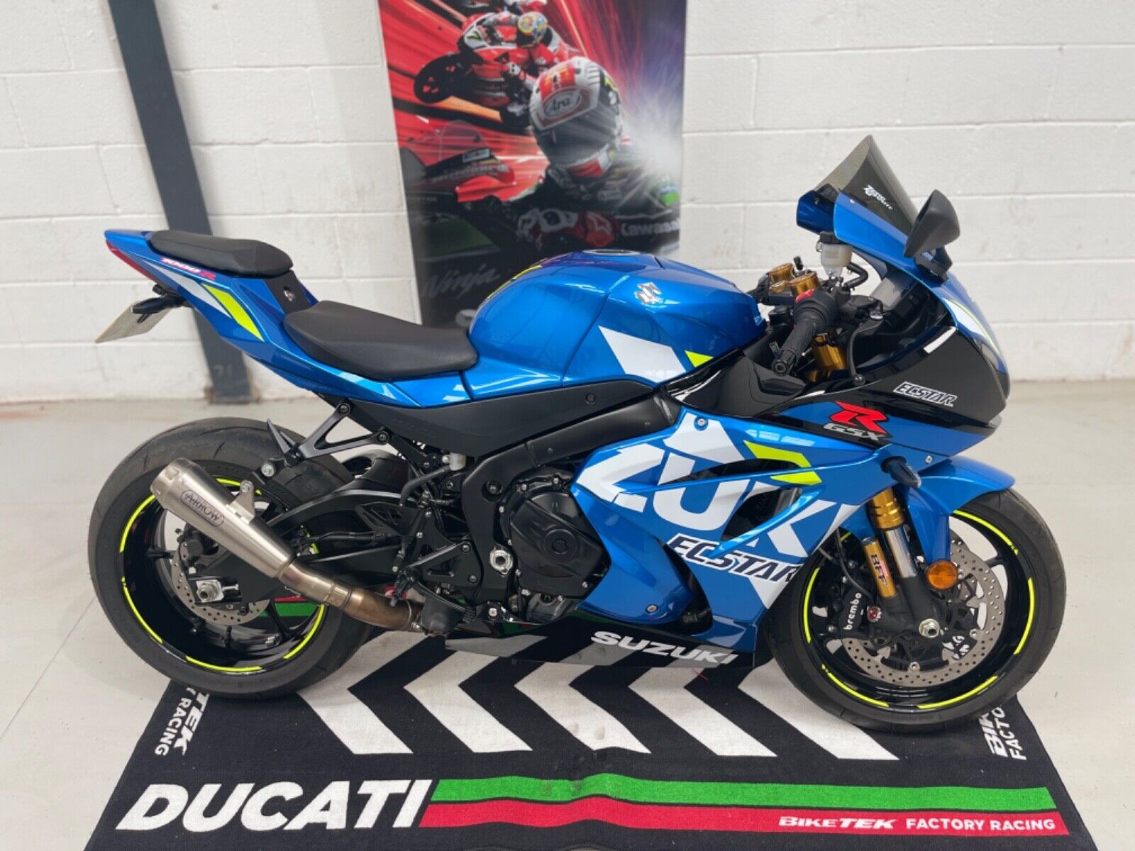 2020 (20) SUZUKI GSX-R1000R BLUE WITH ONLY 500 MILES ARROW PX SWAP MOTO ...