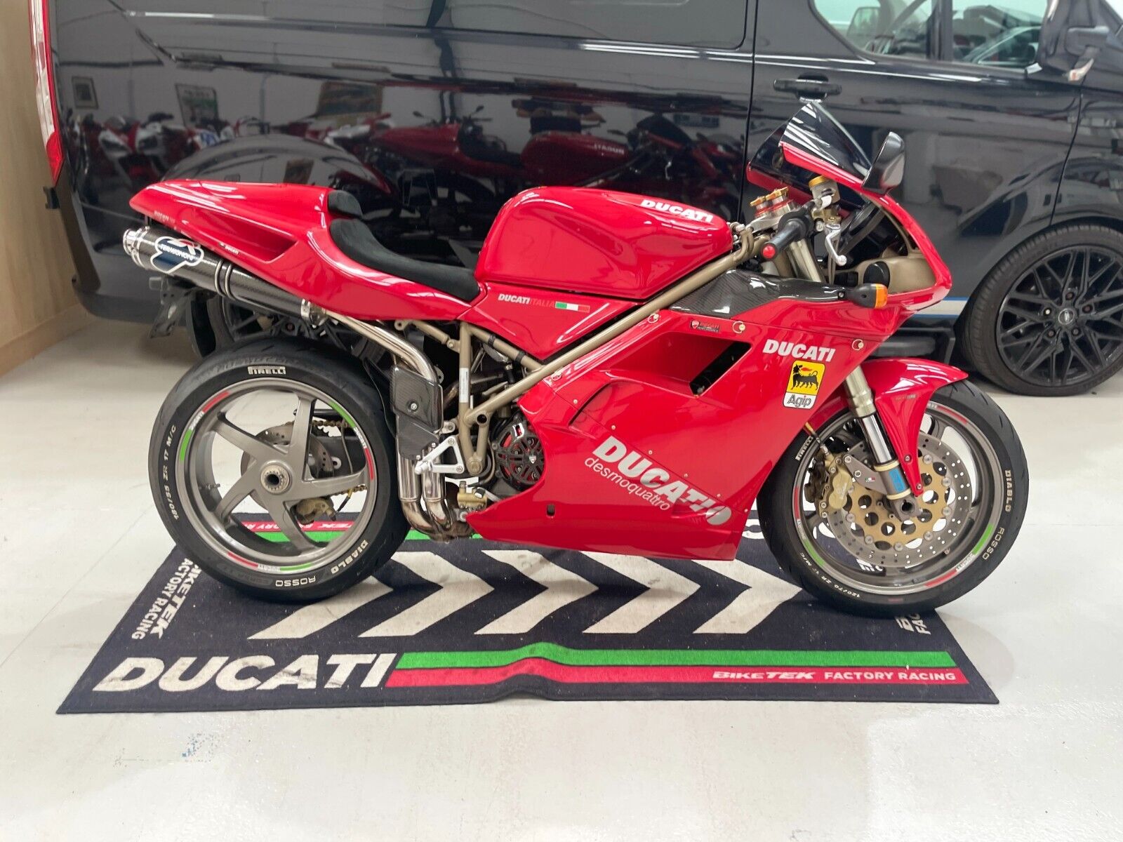 DUCATI 748 WITH TERMIGNONI PIPES 20K Miles Marcheseni Wheels Extras FSH ...