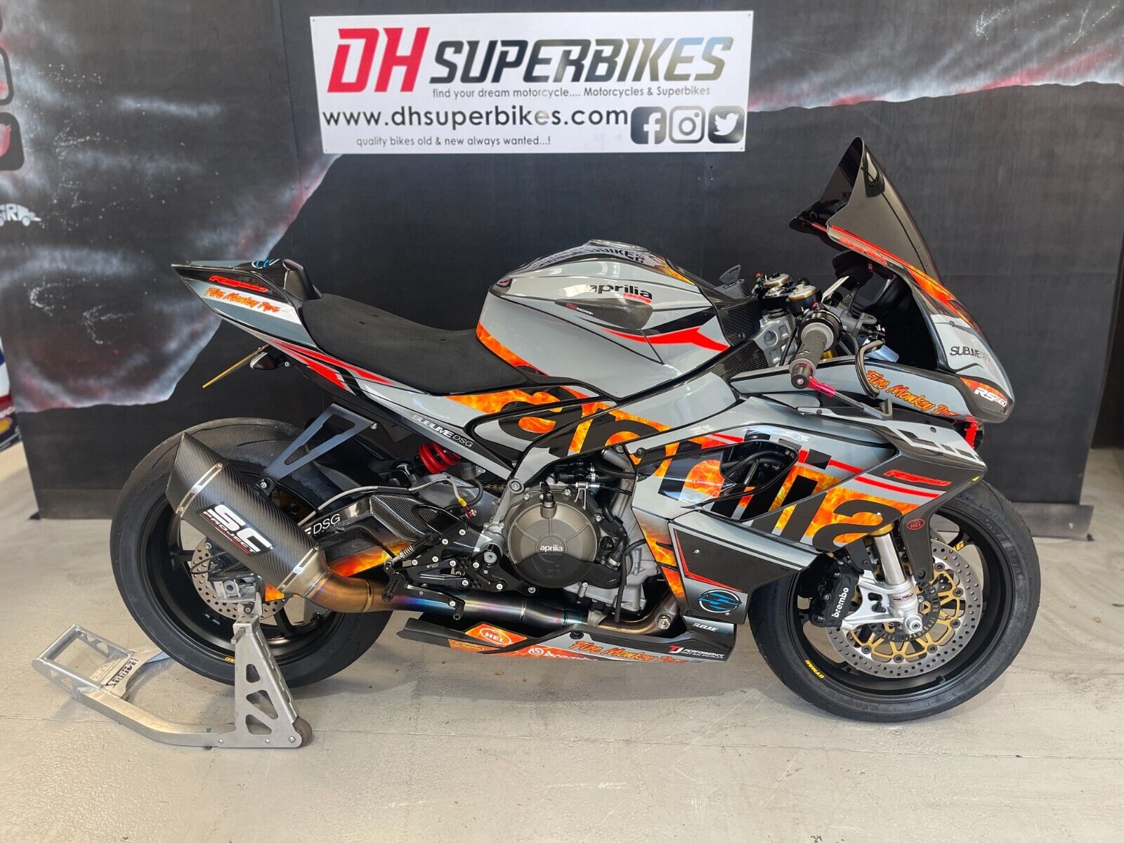 Newly Built 2021 Aprilia RS660 Race Bike Track K Tech Racing Supertwin ...