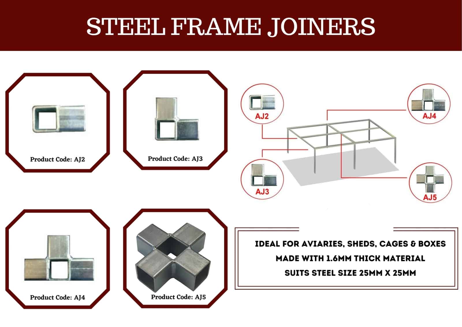 STEEL FRAME JOINERS | BosAg Rural