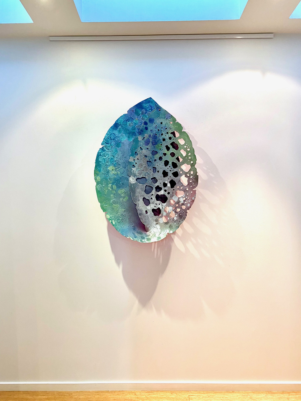 Paua & Fallen Leaves | Artwork by Rebecca Tune