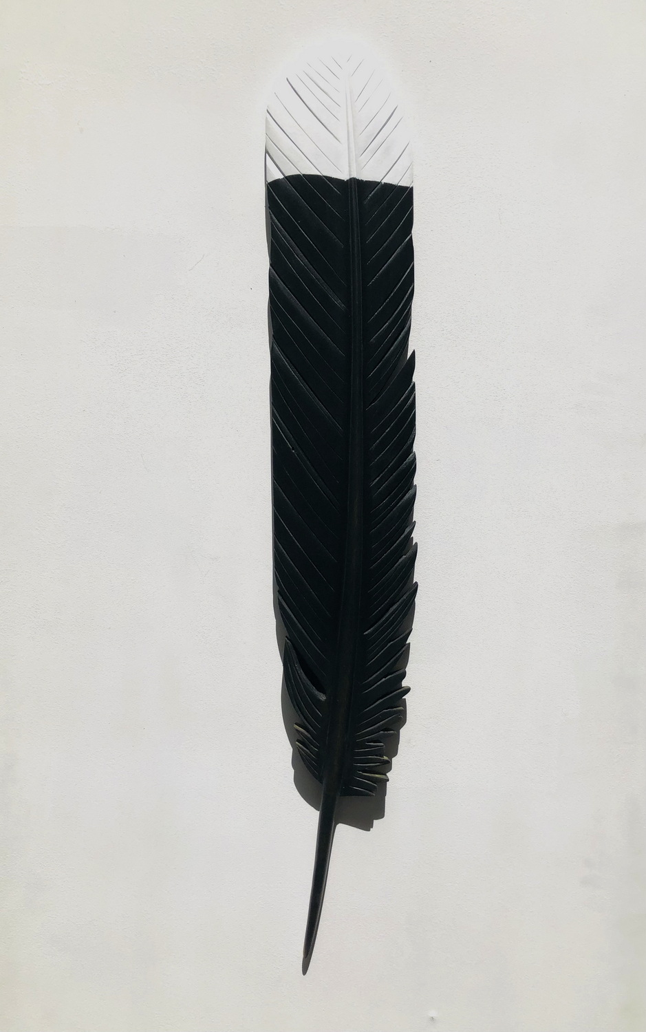 Large Rimu Kereru Feather 80cm | Artwork by Claire Jensen