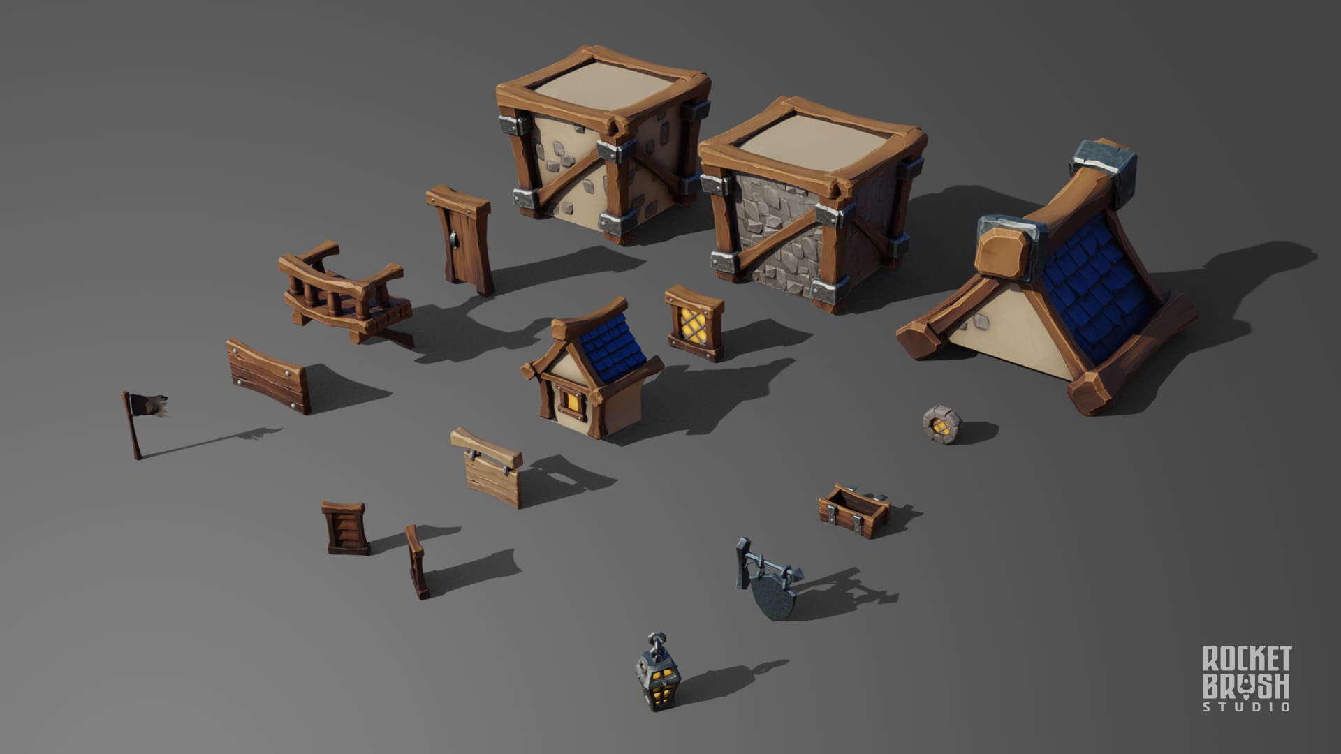 Custom 3D Assets · Low-Poly