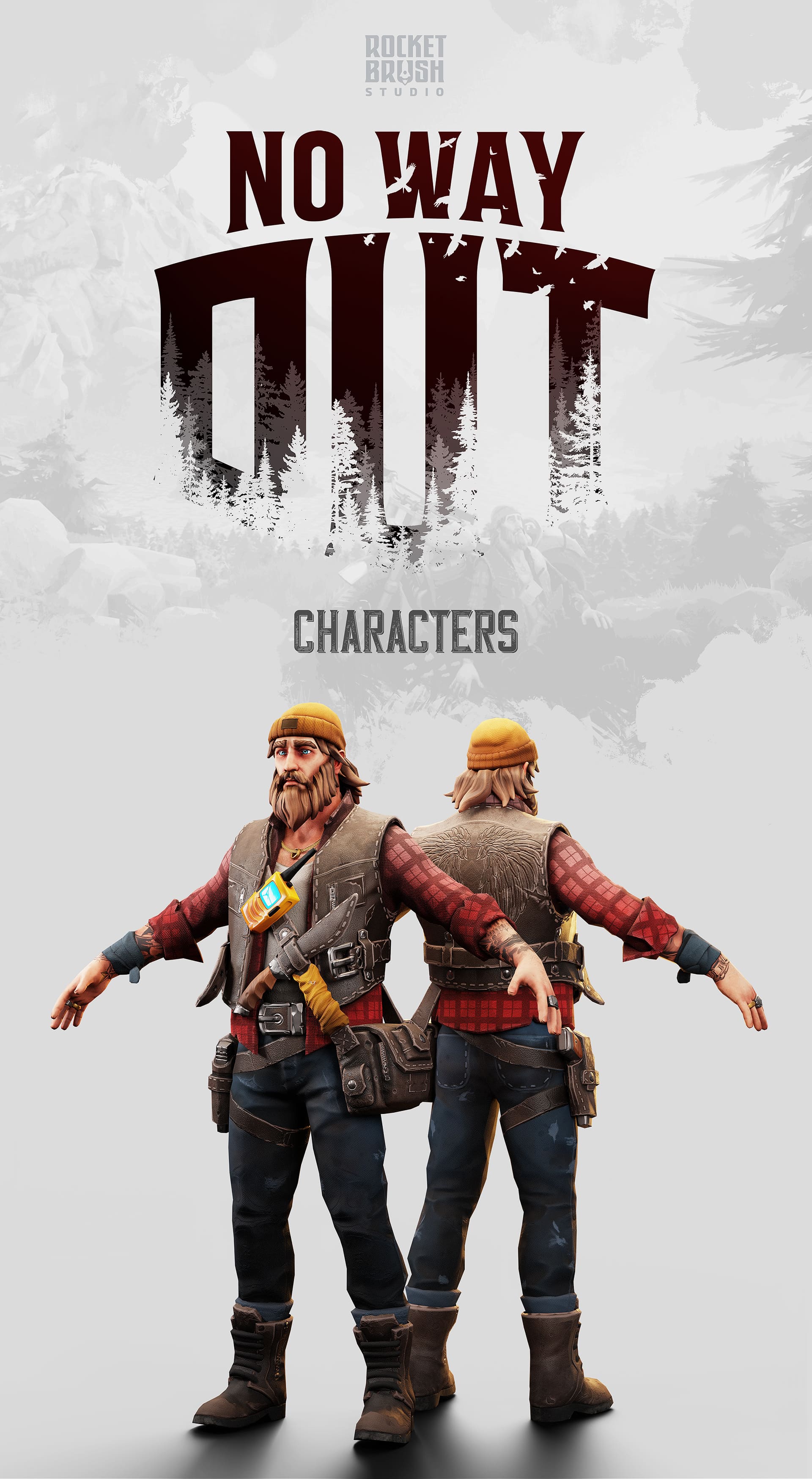 Stylized 3D Characters for Survival Game · No Way Out