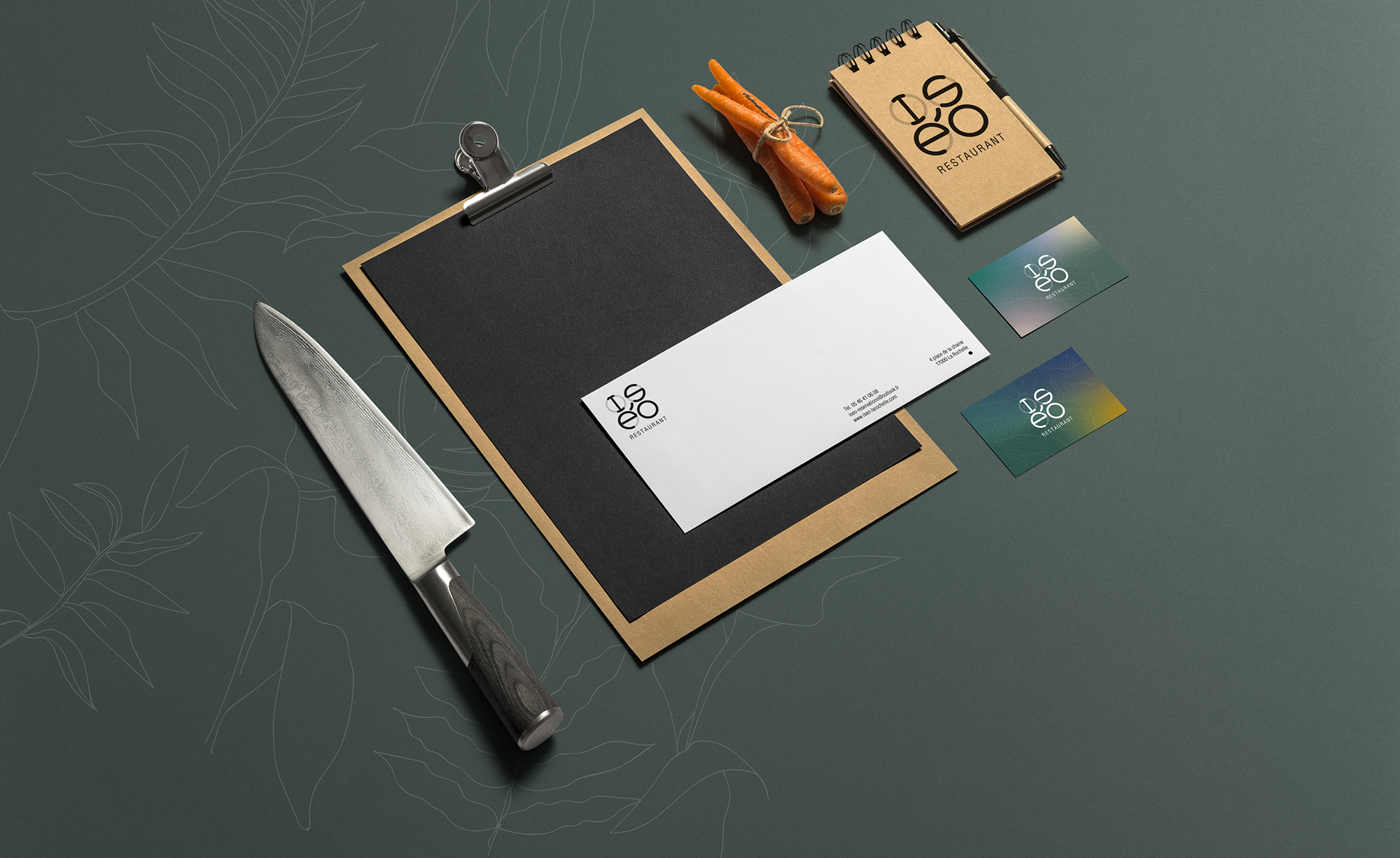 Iseo - Création de l'identité visuelle du restaurant