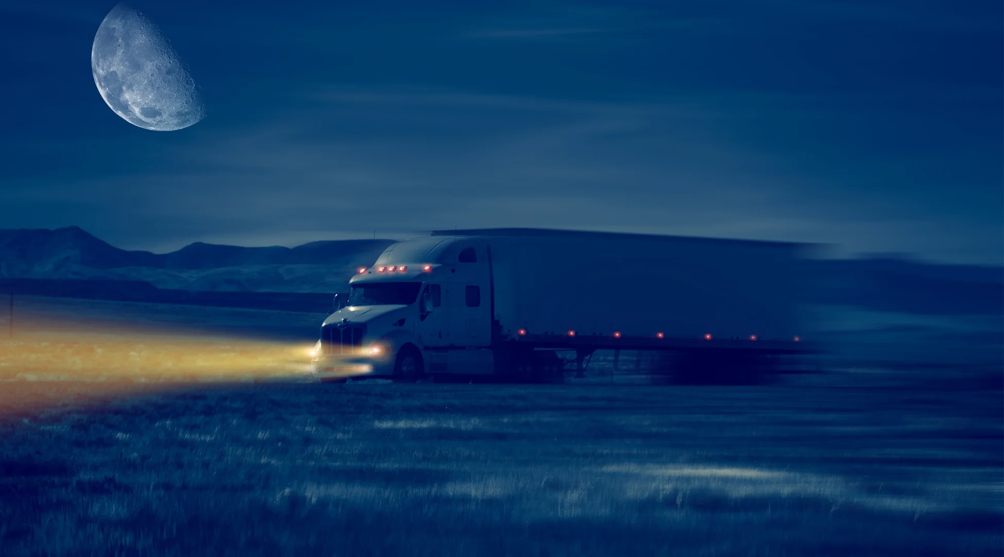 Semi Truck Wallpaper Night