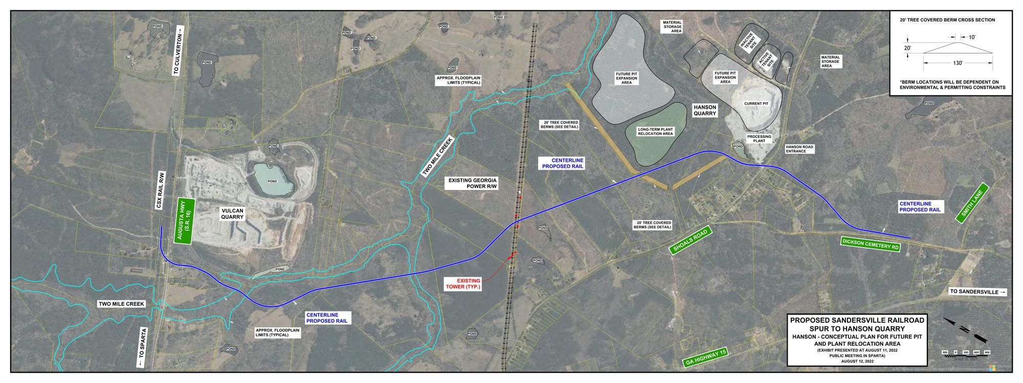 Sandersville Railroad Company | Hanson Spur Project