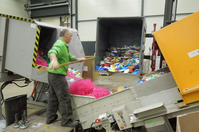 Company visit - plastic shredding
