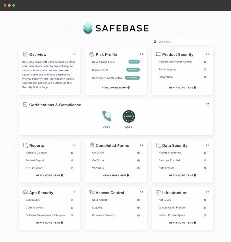 SafeBase | Share your security program. Automagically.