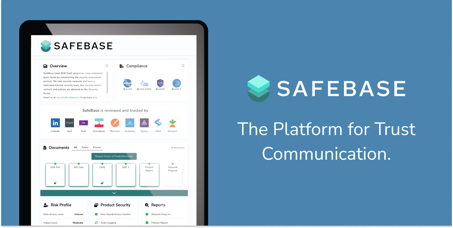 SafeBase - The Platform for Proactive Trust and Security Communication