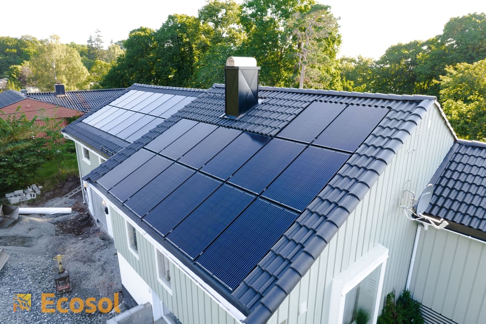 Ecosol - Solceller på flatt tak