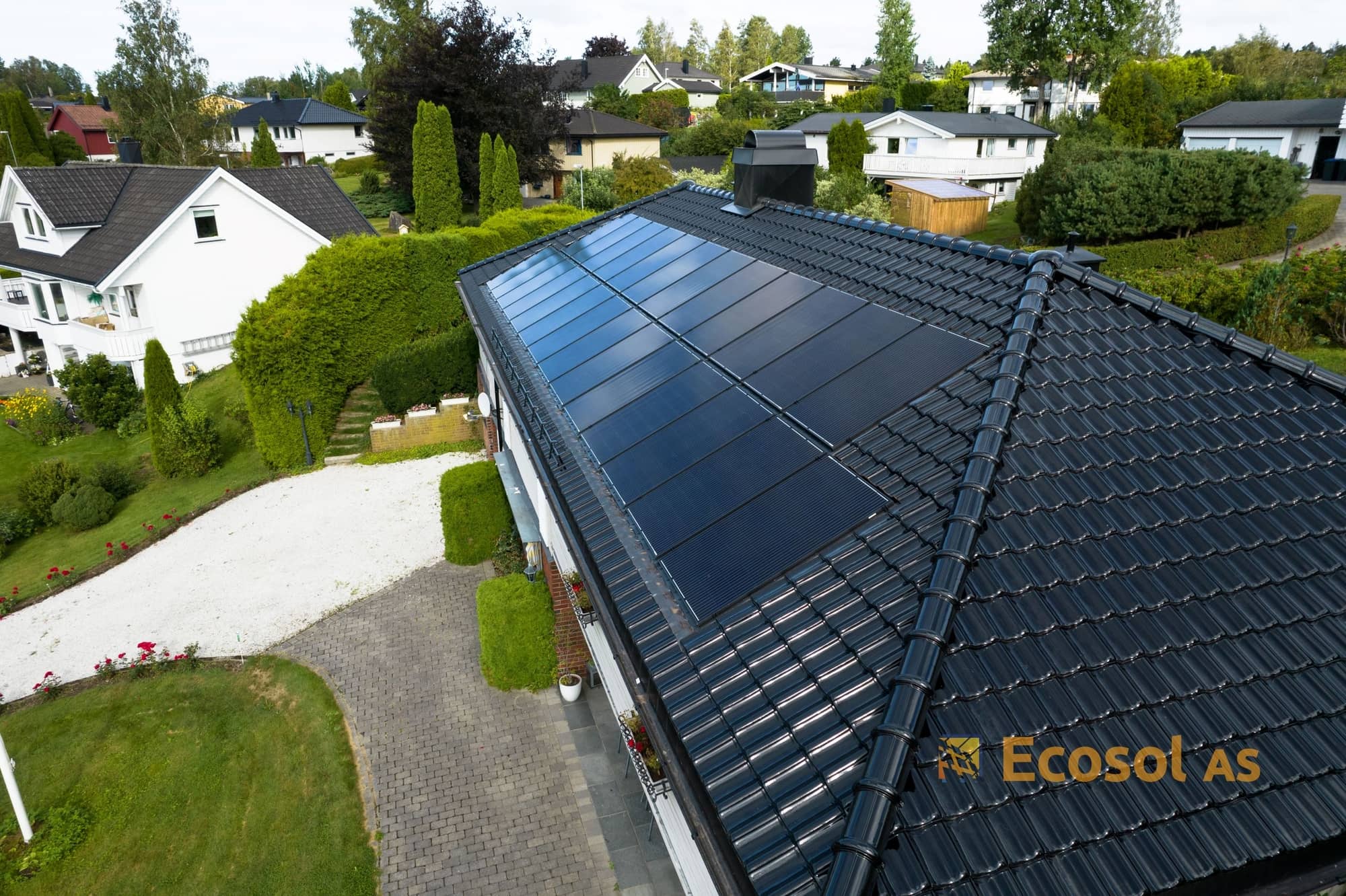 Ecosol - Solceller på flatt tak
