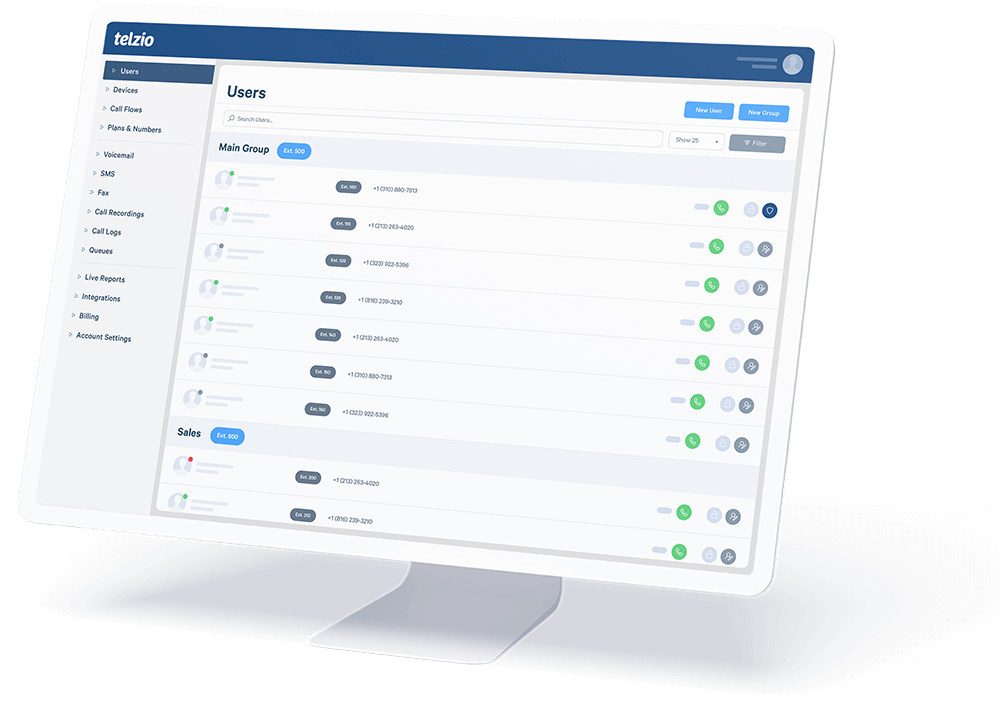 Telzio: Phone Extensions
