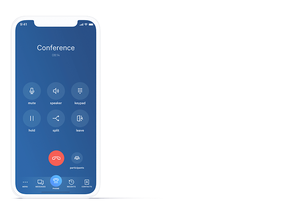 Telzio: Three-Way Conference