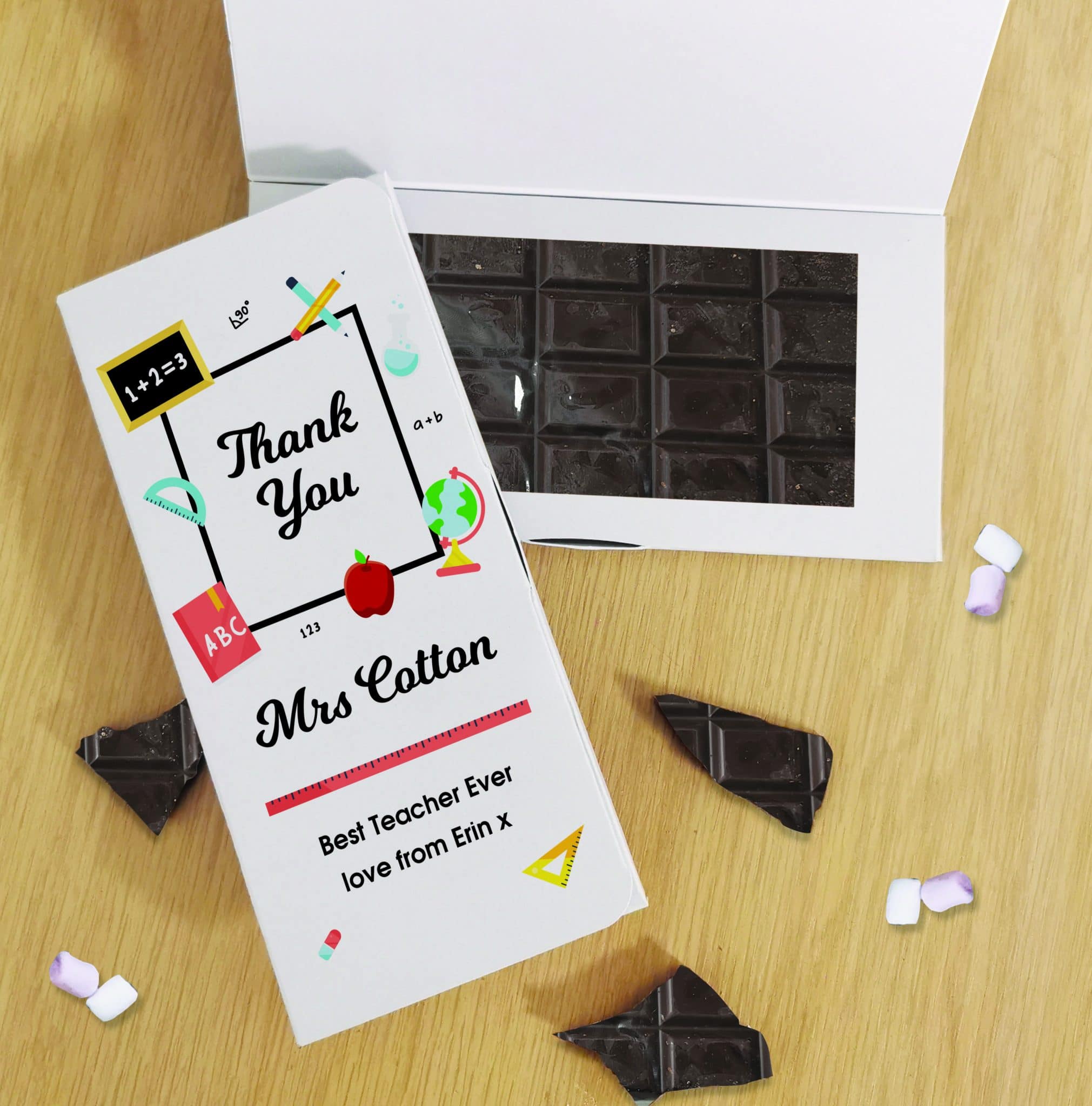 Hello Chocolate | Thank You Teacher Dark Chocolate Card 186707