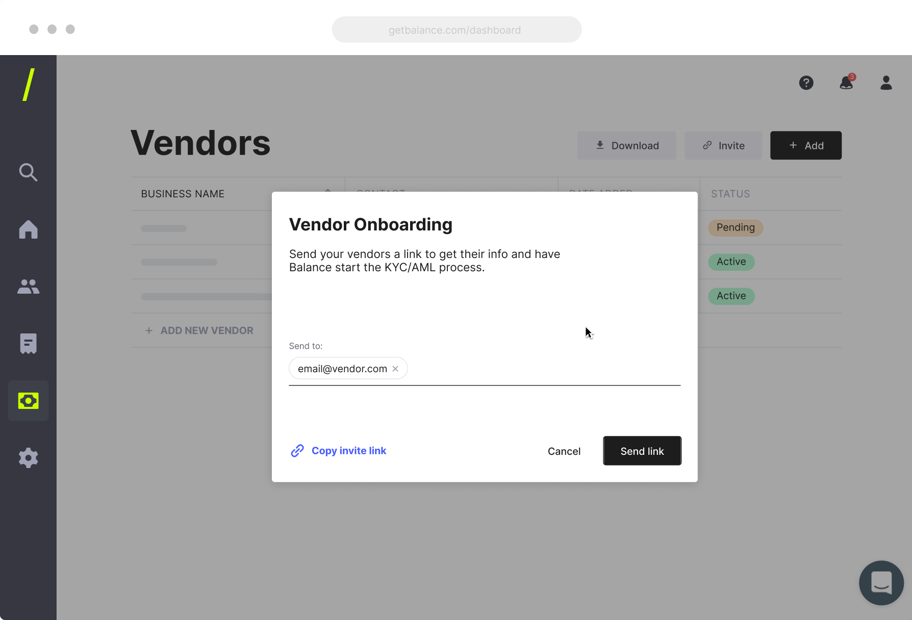 Balance B2b Checkout