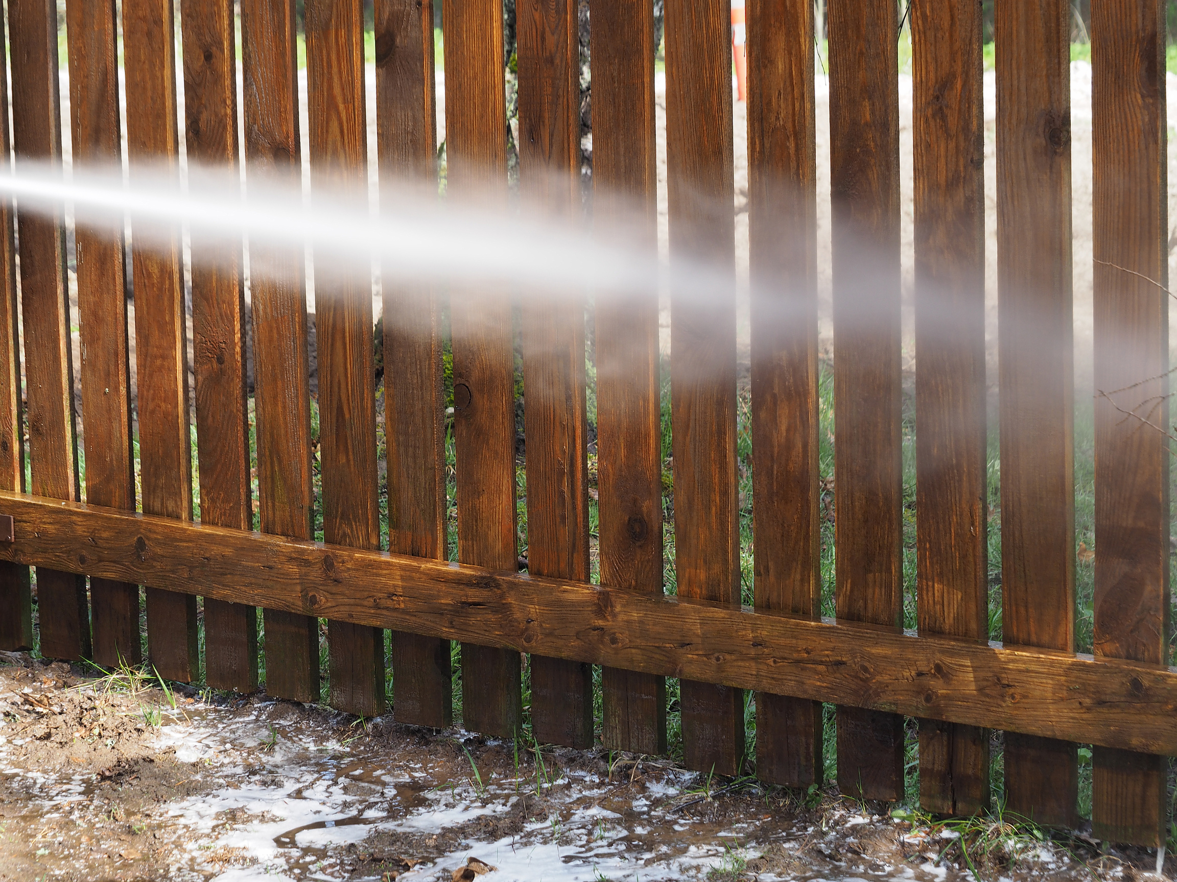 How To Clean Pressure Wash Or Bleach Your Cedar Fence