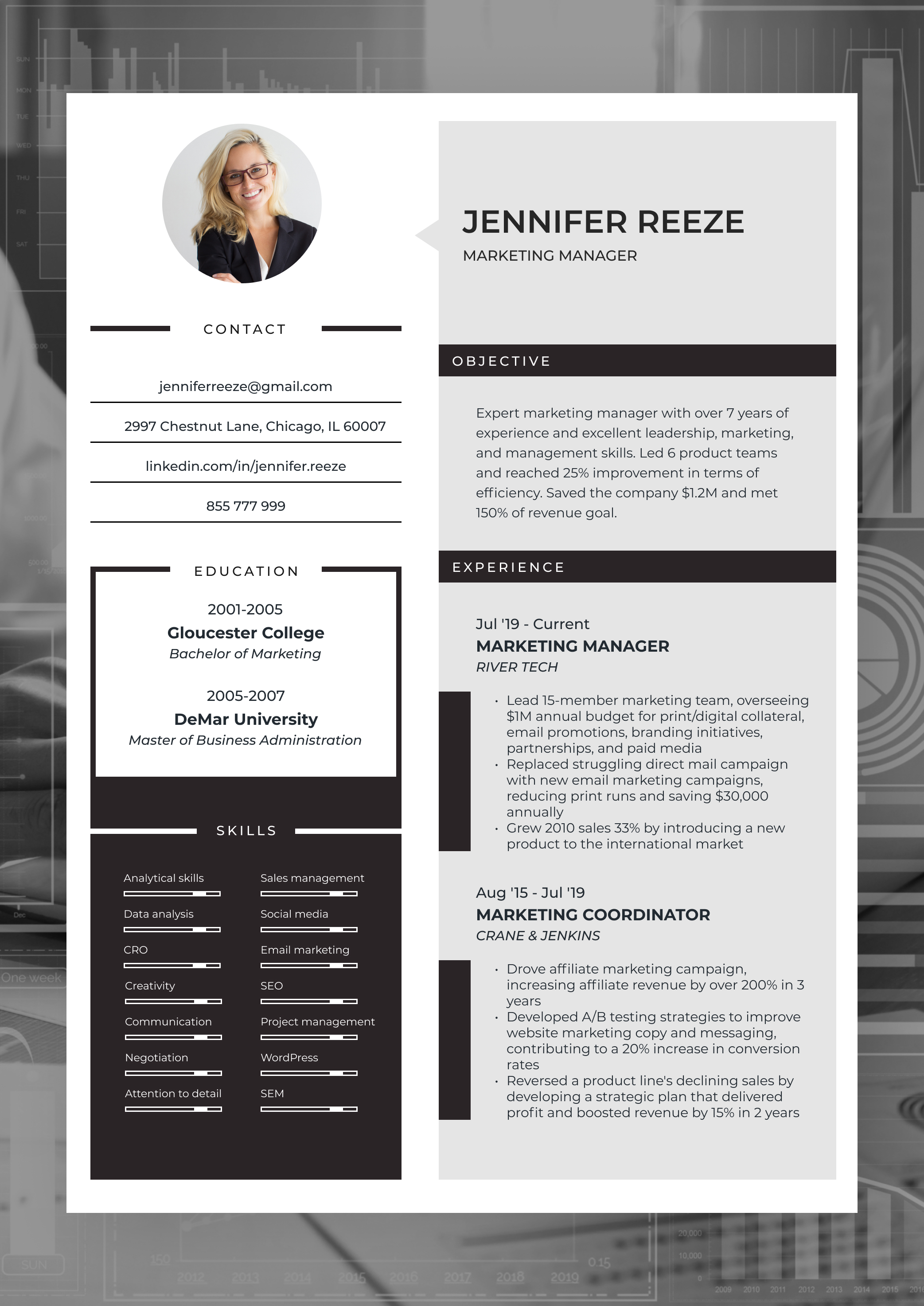 Marketing Manager Resume Sample And Tips SkillHub 2022 