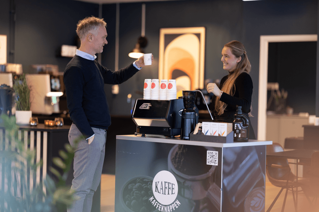 Lei en barista | Kaffe til ditt event | Kaffeknappen