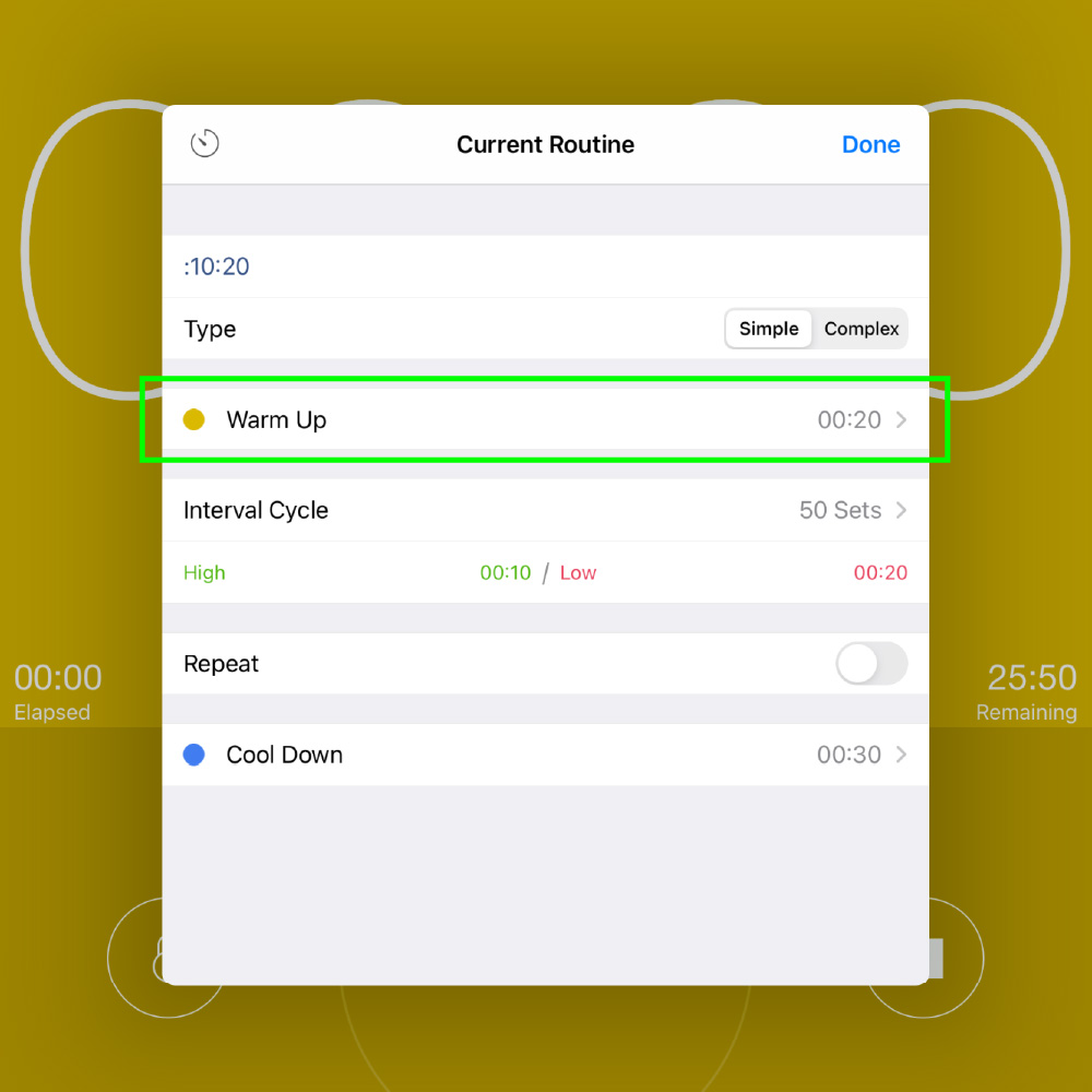 Nature of Movements | Interval Timer