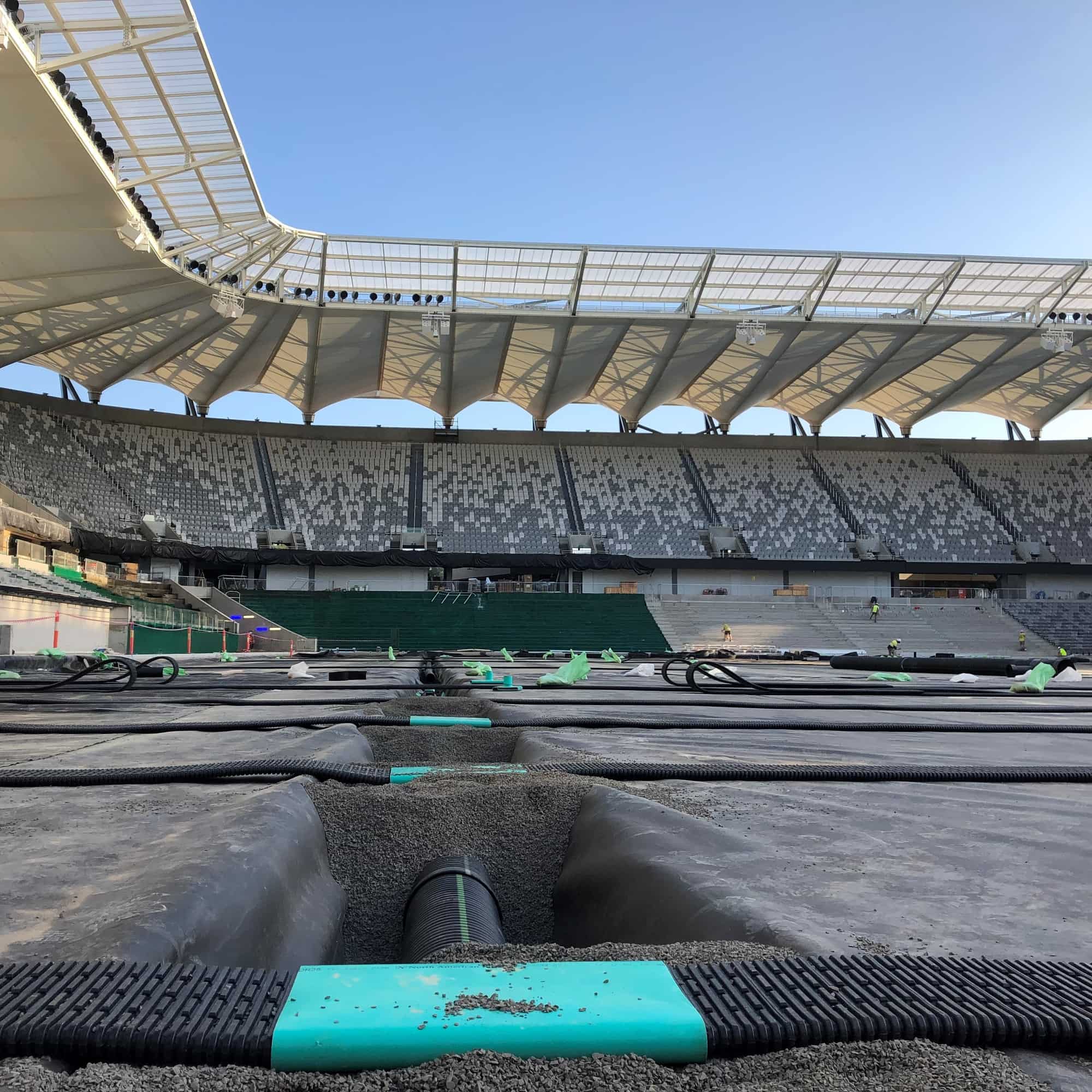 AirPAT Vacuum Ventilation System Bankwest Stadium | HG Turf