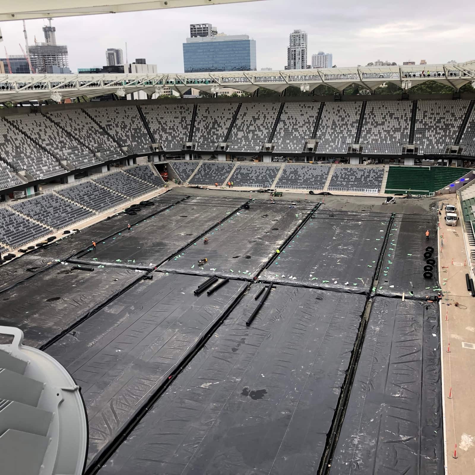 AirPAT Vacuum Ventilation System Bankwest Stadium | HG Turf