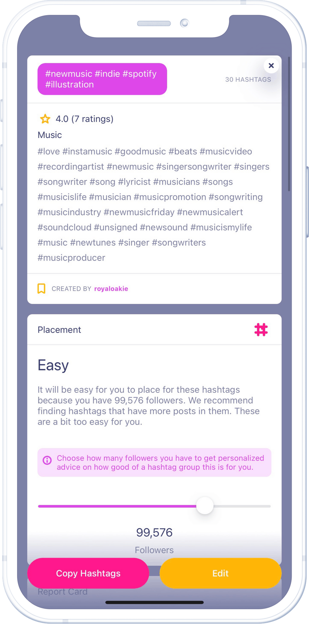 Hashtag Expert — The #1 Hashtag Generator App