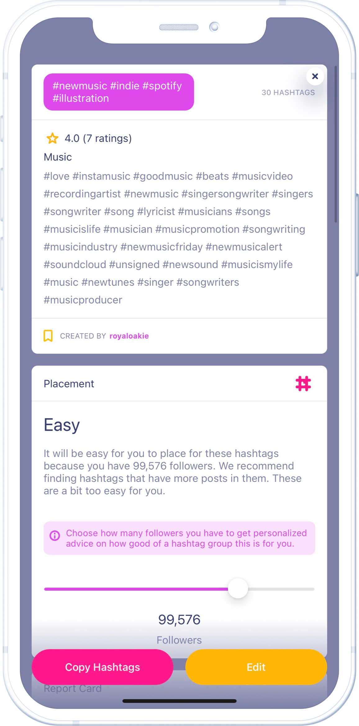 Hashtag Expert — The #1 Hashtag Generator App