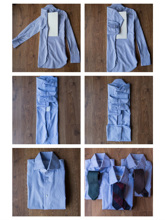Le gentleman voyageur : comment plier vos chemises