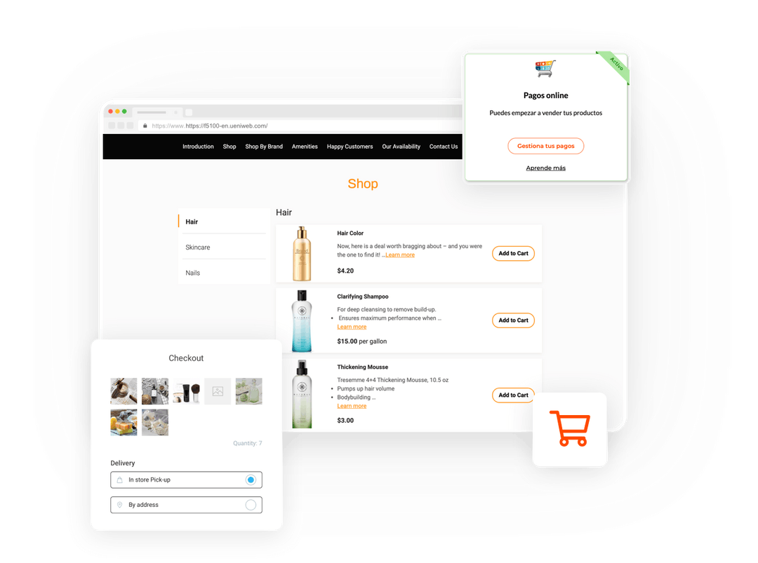 Páginas web profesionales y hosting para pequeños negocios en México | UENI