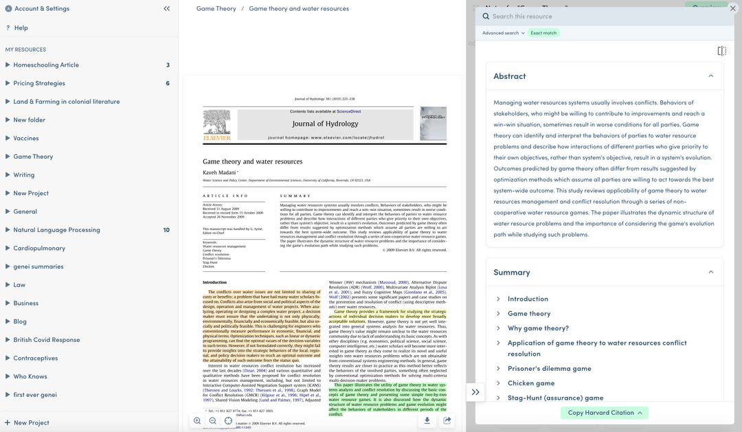 genei for academic writing