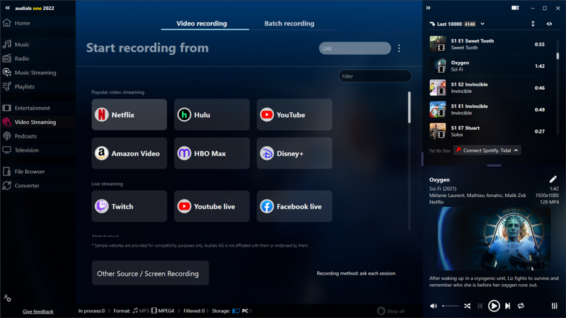Audials Movie の主な機能 | Audials 公式サイト