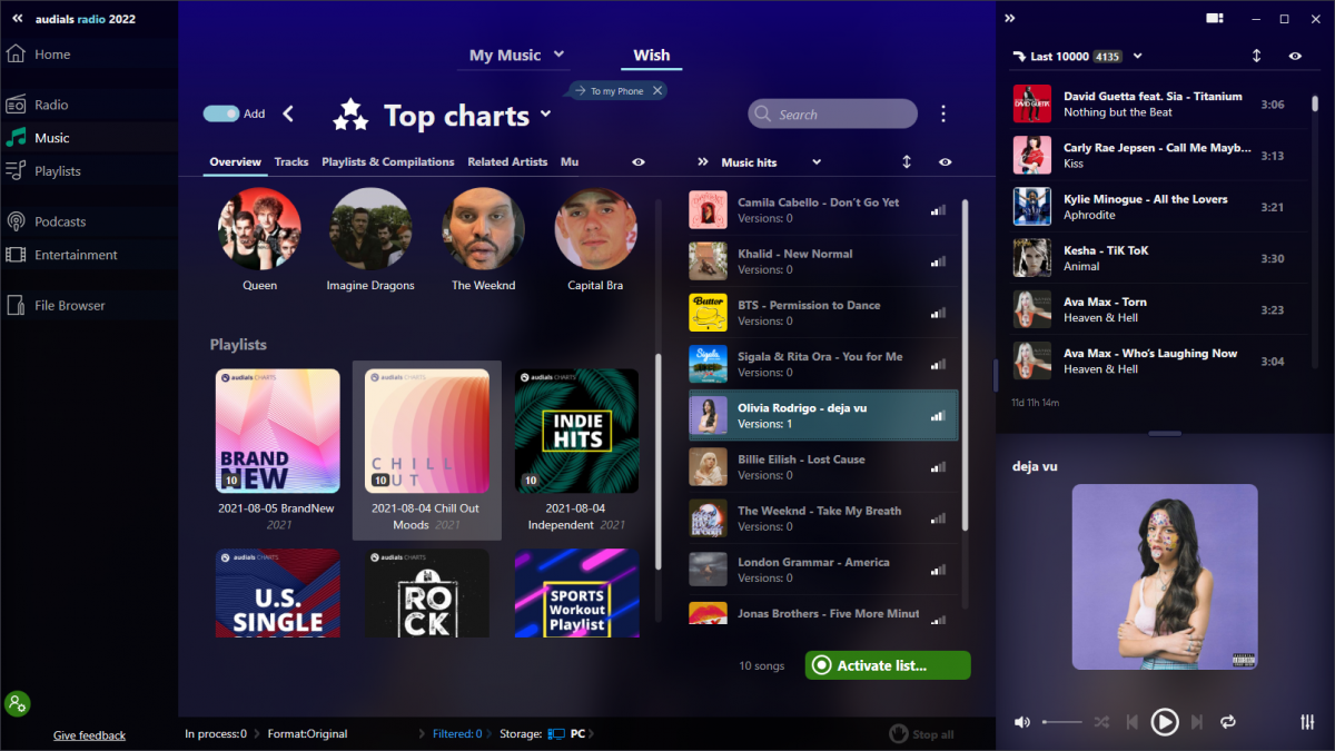 Audials Radio の新機能 | Audials 公式サイト