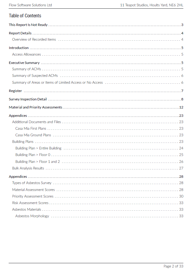 A Guide to Designing an Asbestos Management Report - Flow Mobile Surveying