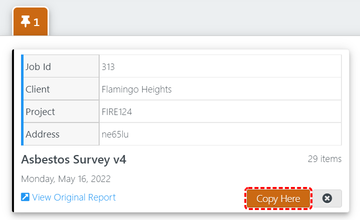 Copying Reports - Flow Mobile Surveying