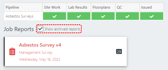 Archiving Reports - Flow Mobile Surveying