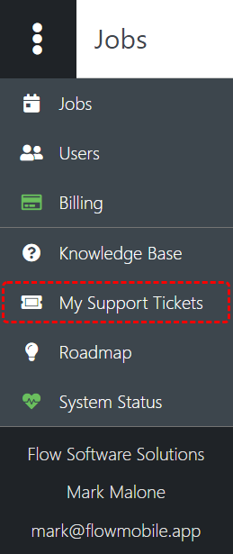 Raising Support Tickets - Flow Mobile Surveying