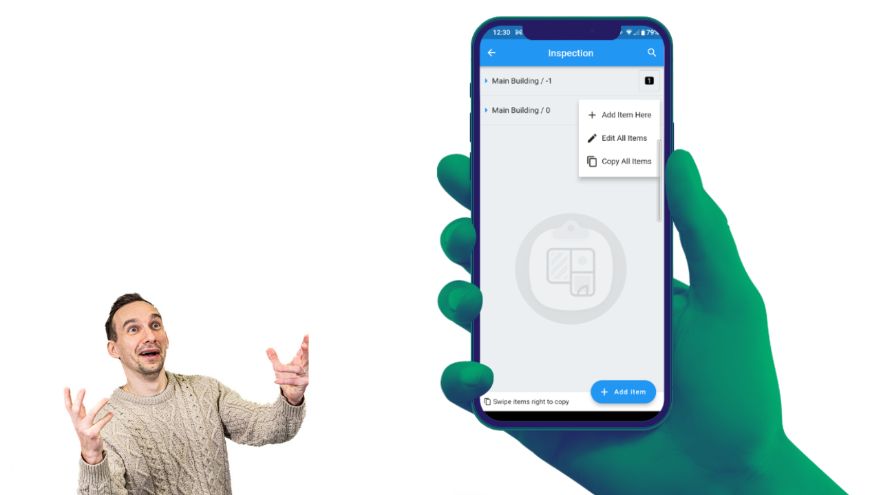 Add Item Here Shortcut - Flow Mobile Surveying