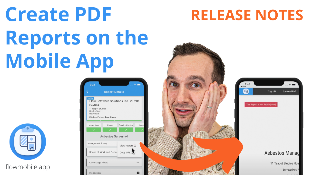 📱 v1.0.76 - Create PDF Reports on the Mobile App - Flow Mobile Surveying