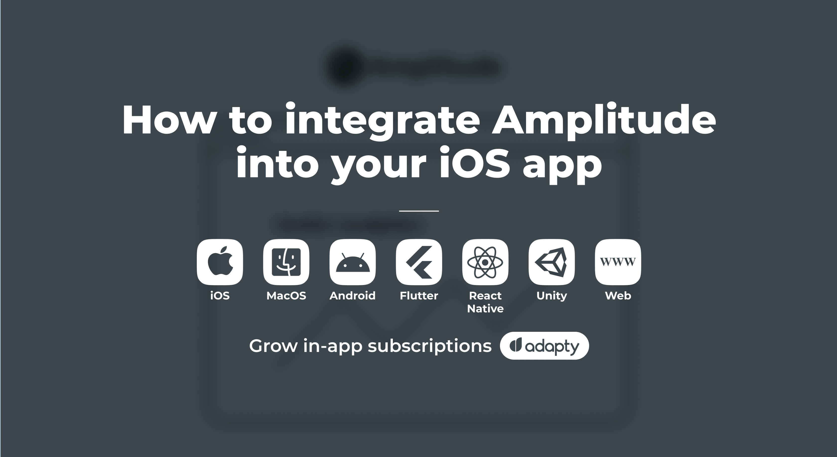 How to integrate Amplitude Analytics into your iOS app