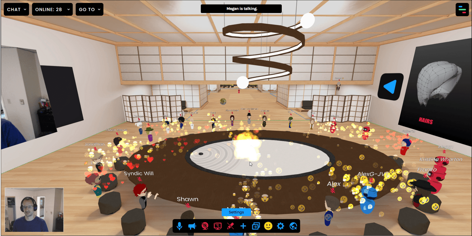 Frame - Immersive Meetings, Classes, Events