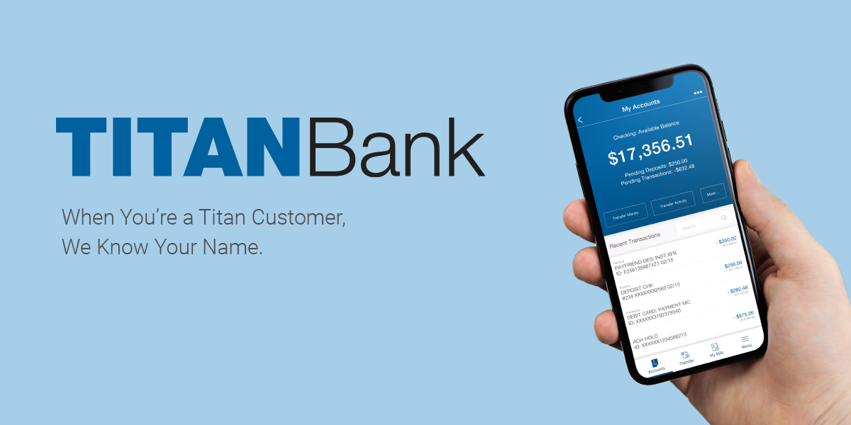 Titan Bank – Personal Banking Options For Consumers